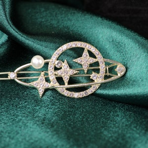 Space Hair Clip Planet Hair Barrette Star Hair Pin Moon Hair Clip ...
