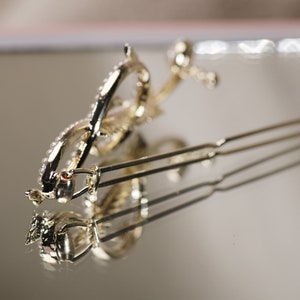 Music Note Hair Clip Note Hair Barrette Sparkly Hair Clip Rhinestone ...