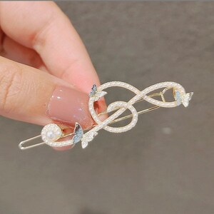 Music Note Hair Clip Note Hair Barrette Sparkly Hair Clip - Etsy