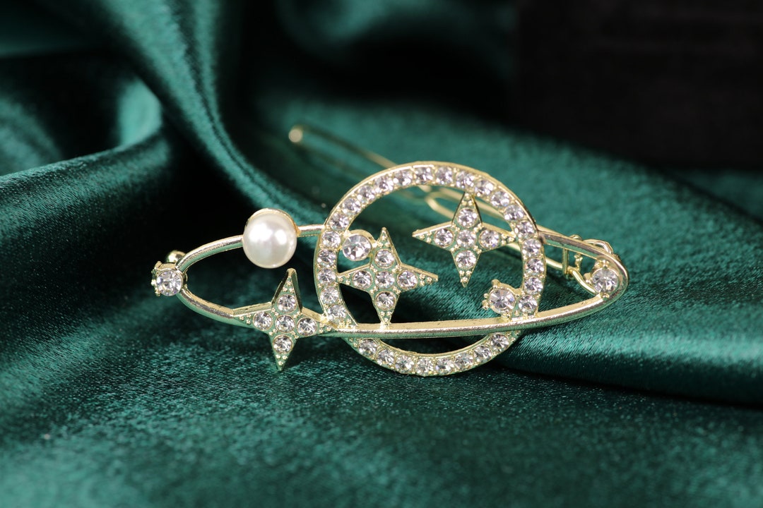 Space Hair Clip Planet Hair Barrette Star Hair Pin Moon Hair Clip ...