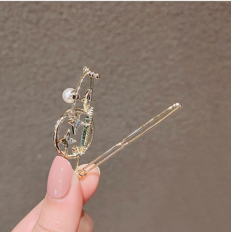 Space Hair Clip Planet Hair Barrette Star Hair Pin Moon - Etsy