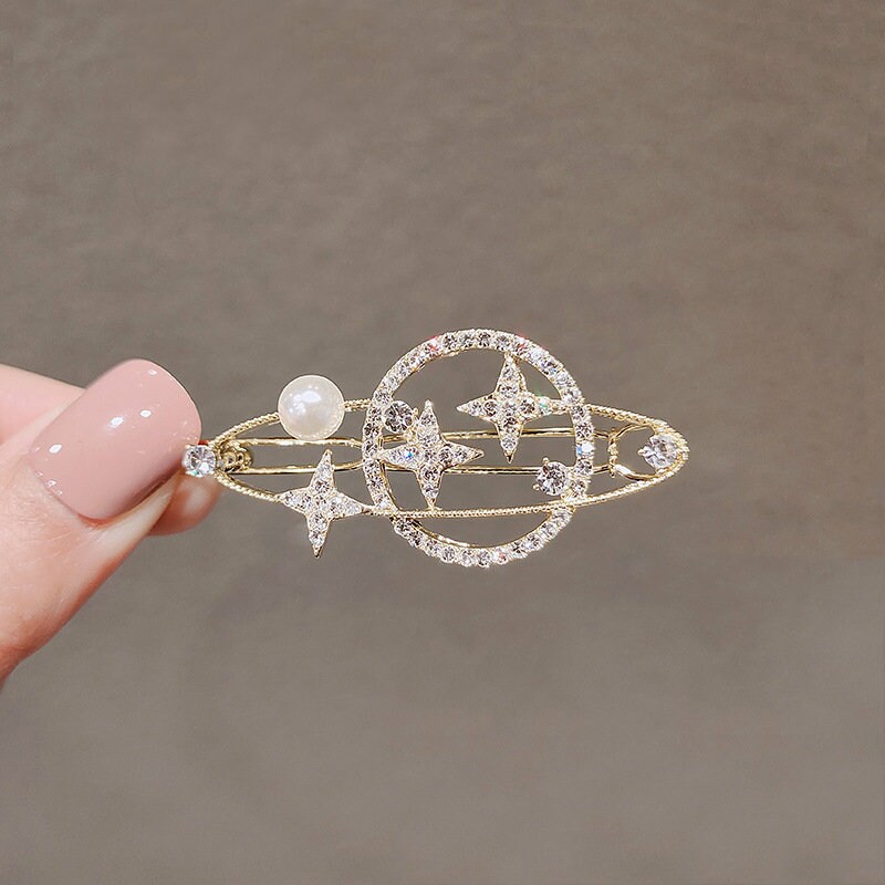 Space Hair Clip Planet Hair Barrette Star Hair Pin Moon - Etsy