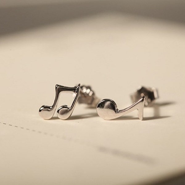 Music Note Earrings - Etsy