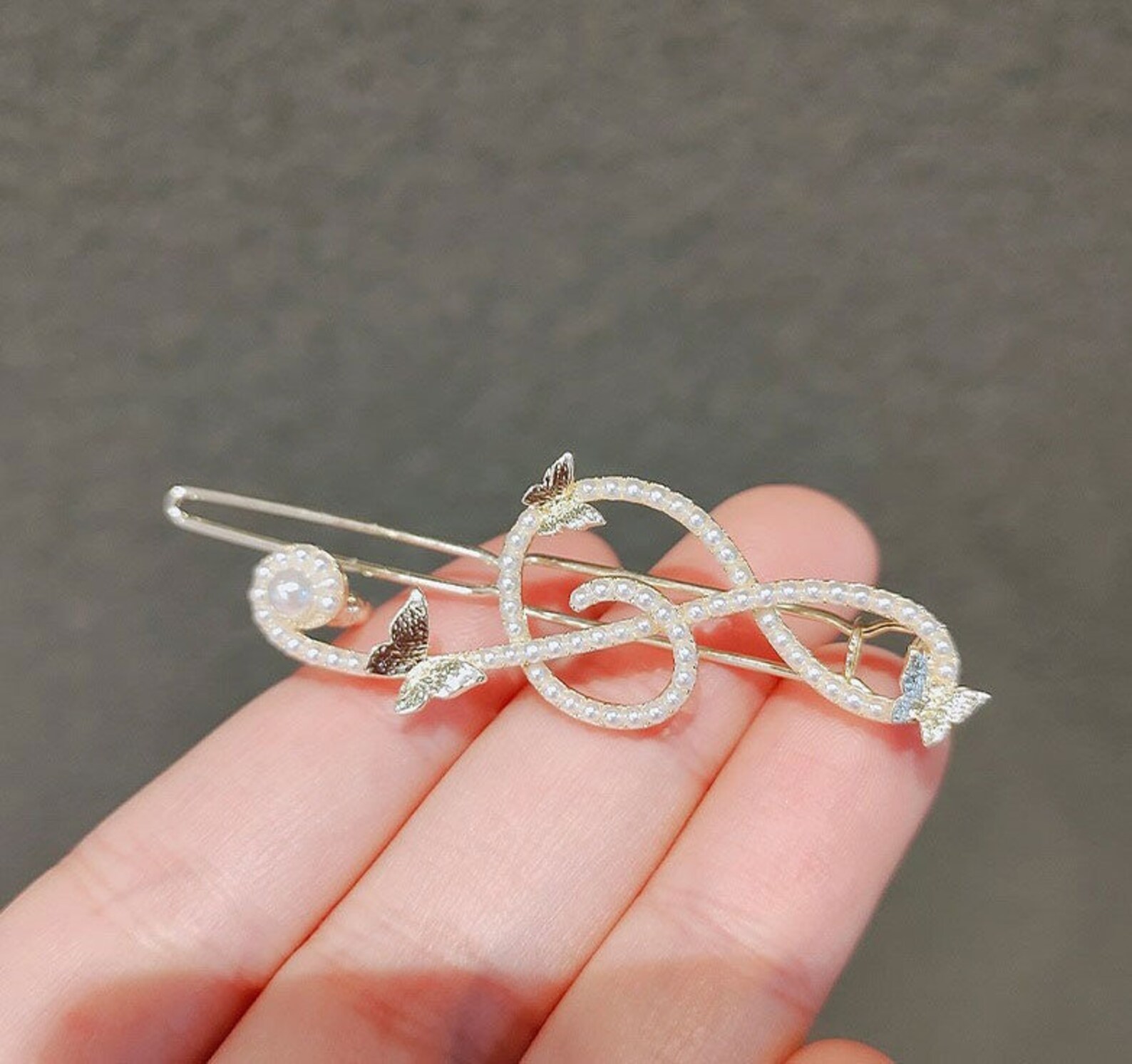 Music Note Hair Clip Note Hair Barrette Sparkling Hair Clip | Etsy