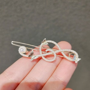 Music Note Hair Clip Note Hair Barrette Sparkly Hair Clip - Etsy