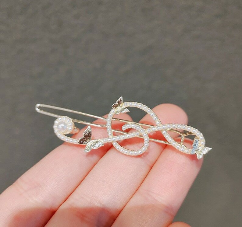 Music Note Hair Clip Note Hair Barrette Sparkling Hair Clip | Etsy