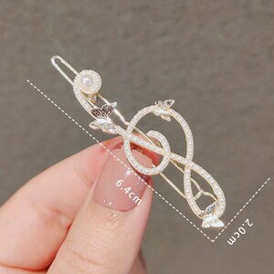 Music Note Hair Clip Note Hair Barrette Sparkly Hair Clip - Etsy