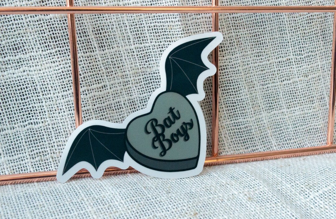 ACOTAR/ACOMAF || Bat Boy Vinyl Water Resistant Stickers || Pink Gray ...