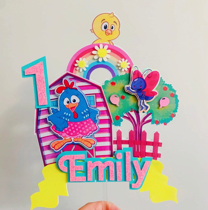 Gallina Pintadita Cake Topper Gallina Pintadita Birthday - Etsy
