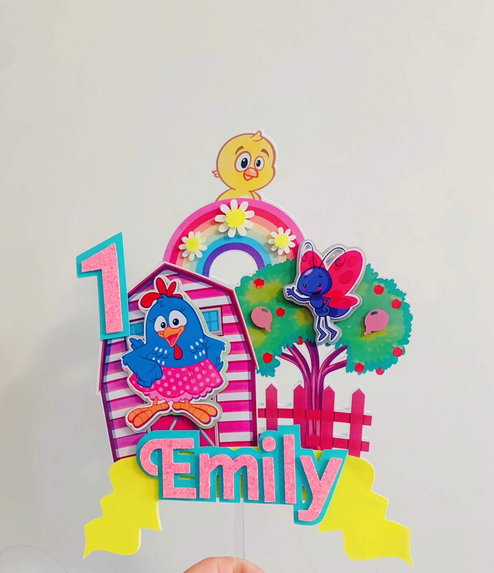 Gallina Pintadita Cake Topper, Gallina Pintadita Birthday Decoration ...