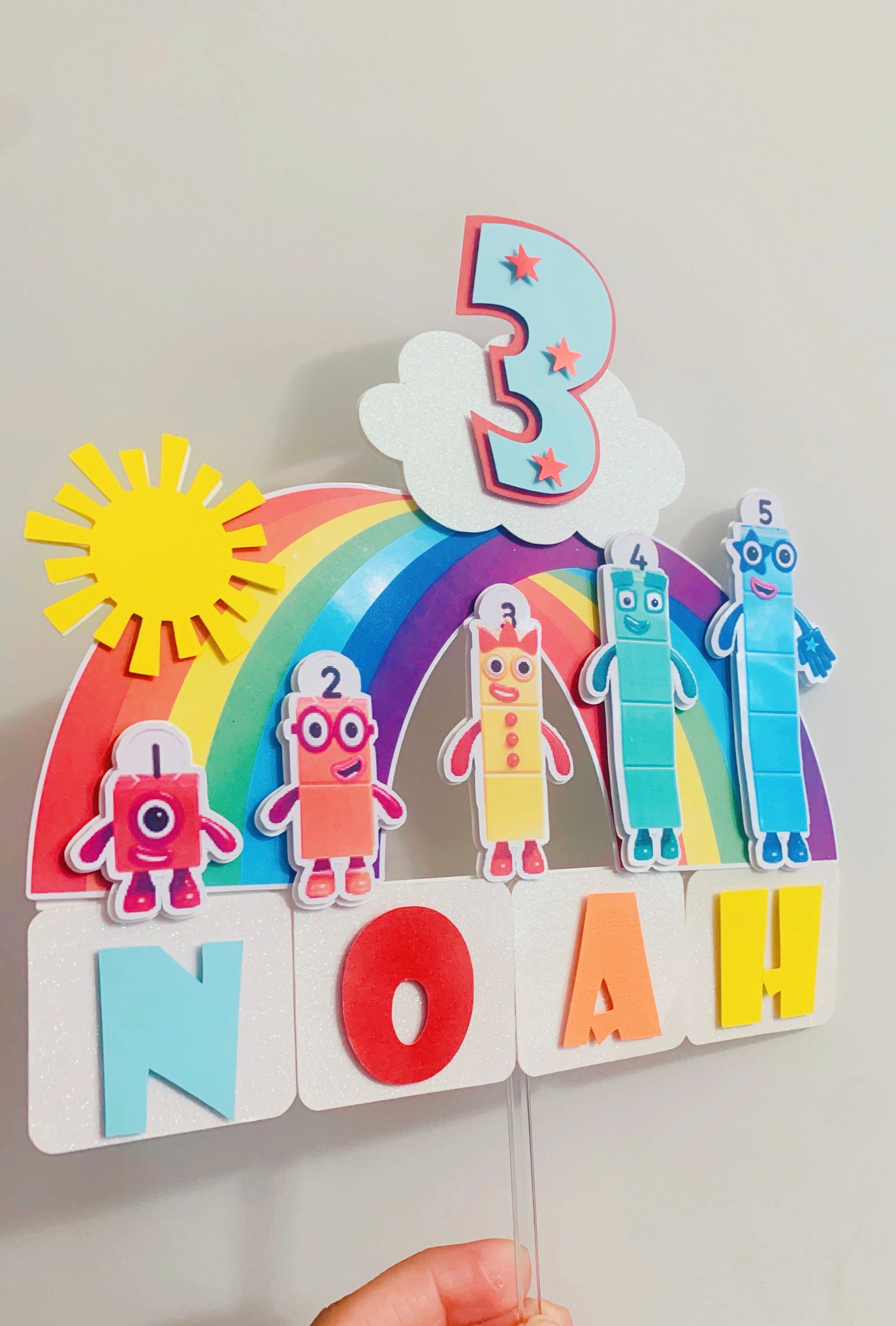 Numberblocks Cake Topper - Etsy Australia