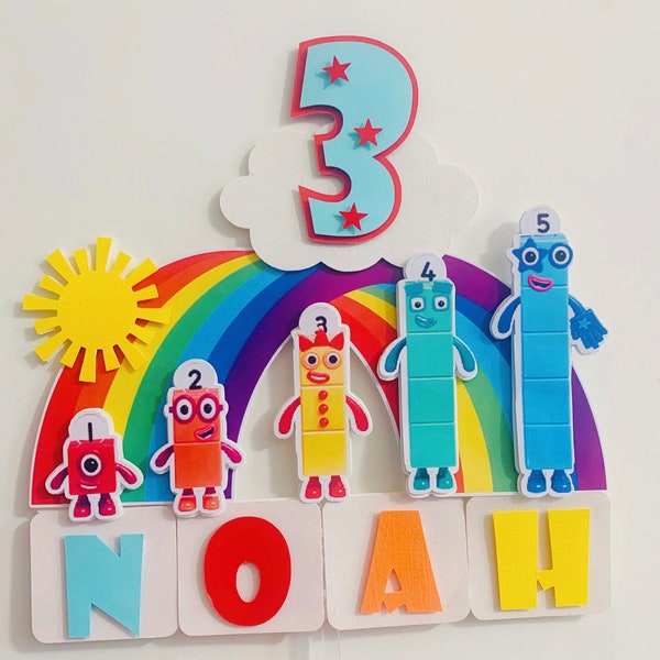 Numberblocks Cake Topper - Etsy