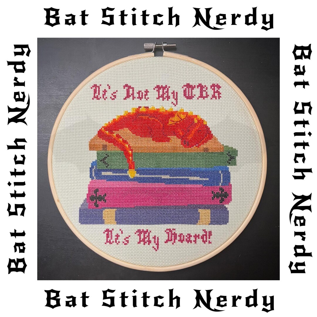 TBR Dragon Hoard Cross Stitch Pattern - Etsy