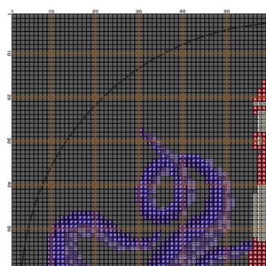 The Kraken and the Lighthouse Cross Stitch Pattern - Etsy