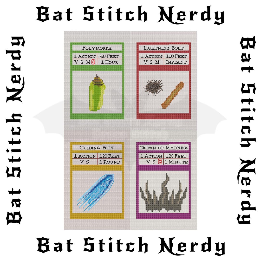 Spell Card Cross Stitch Pattern Bundle: Part 3 - Etsy