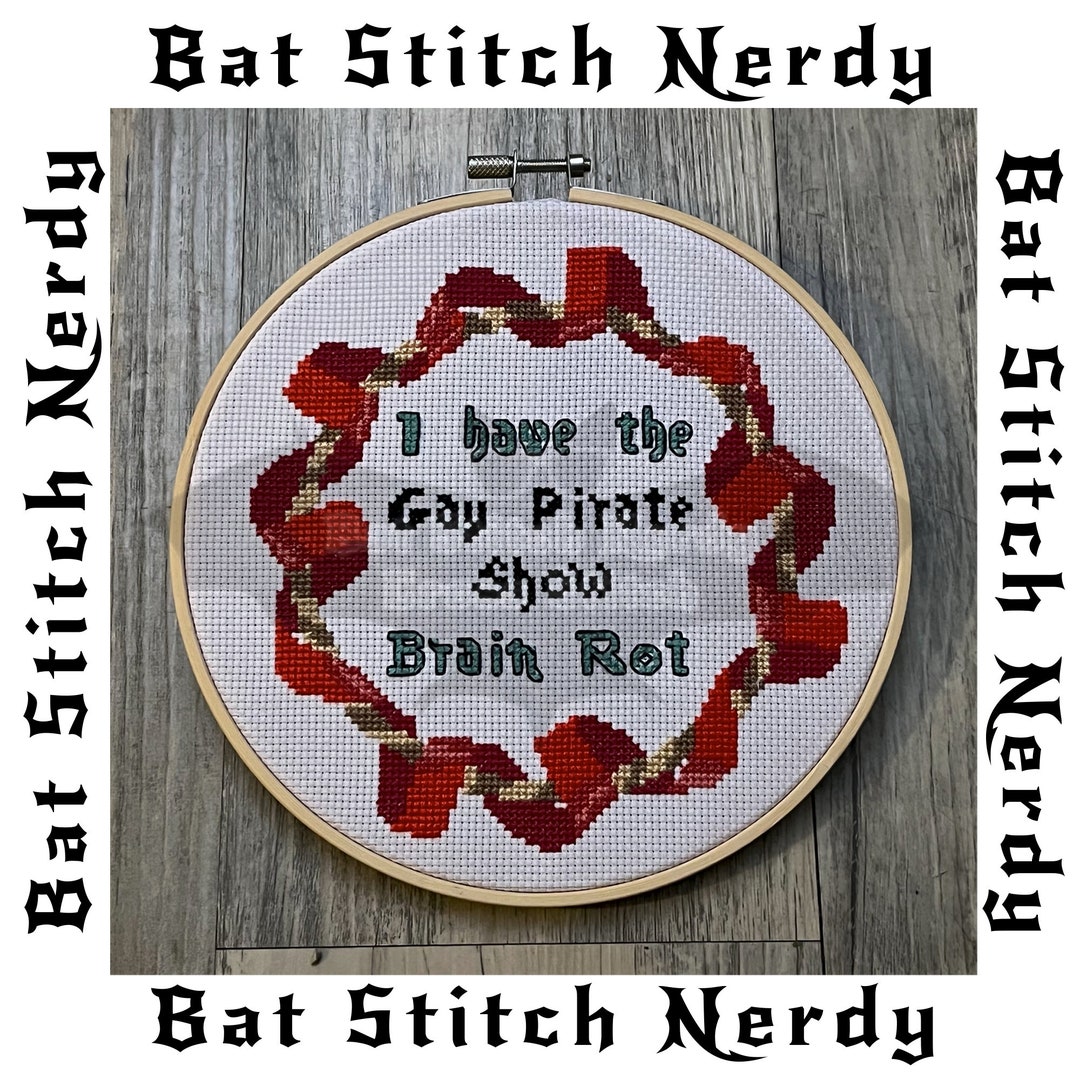 Gay Pirate Brain Rot Cross Stitch Pattern - Etsy