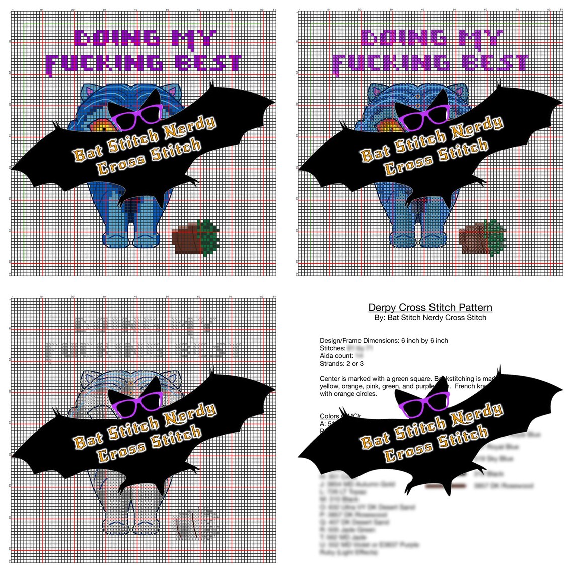Derpy Cross Stitch Pattern - Etsy
