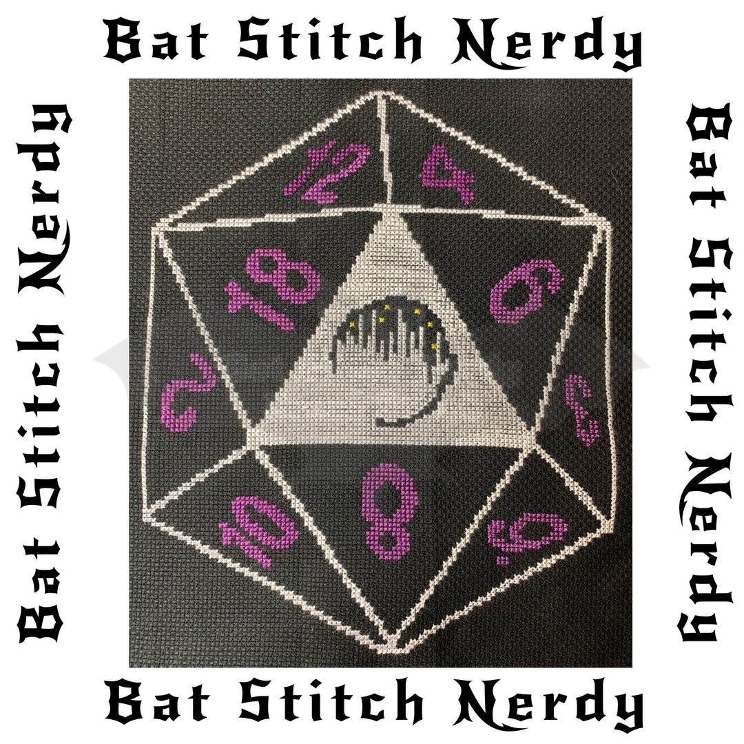 The Unsleeping D20 Cross Stitch Pattern - Etsy