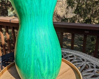 Green and Gold Vase - Etsy