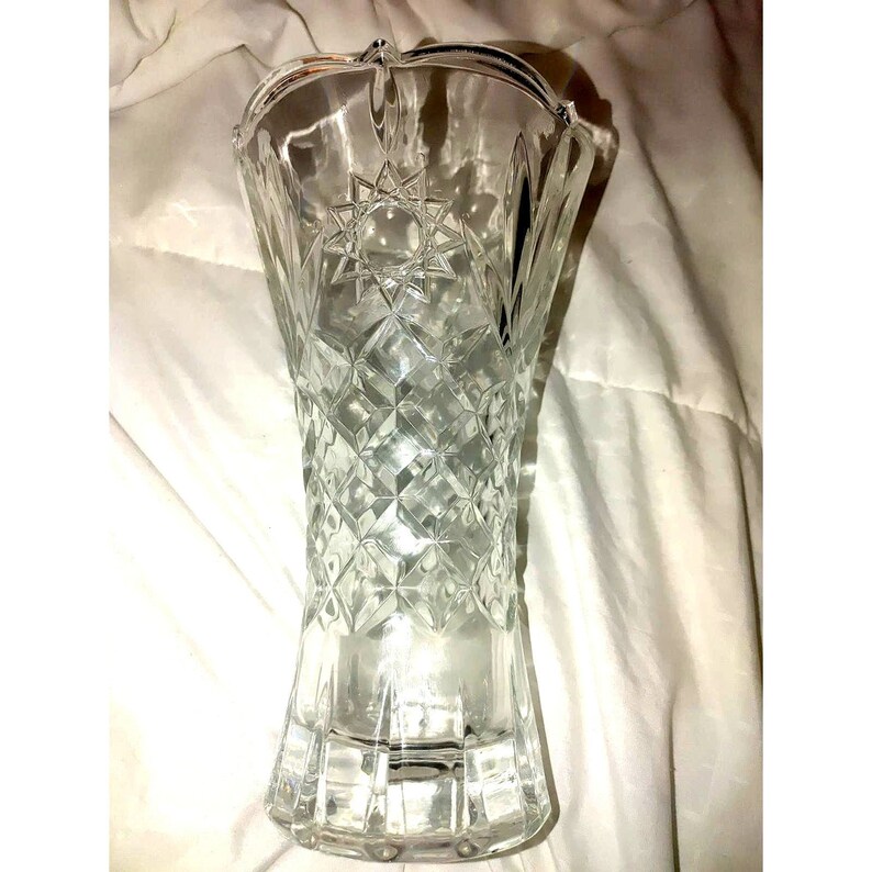 Star Pineapple Diamond Pattern Heavy Crystal Vase 9 1/2 - Etsy