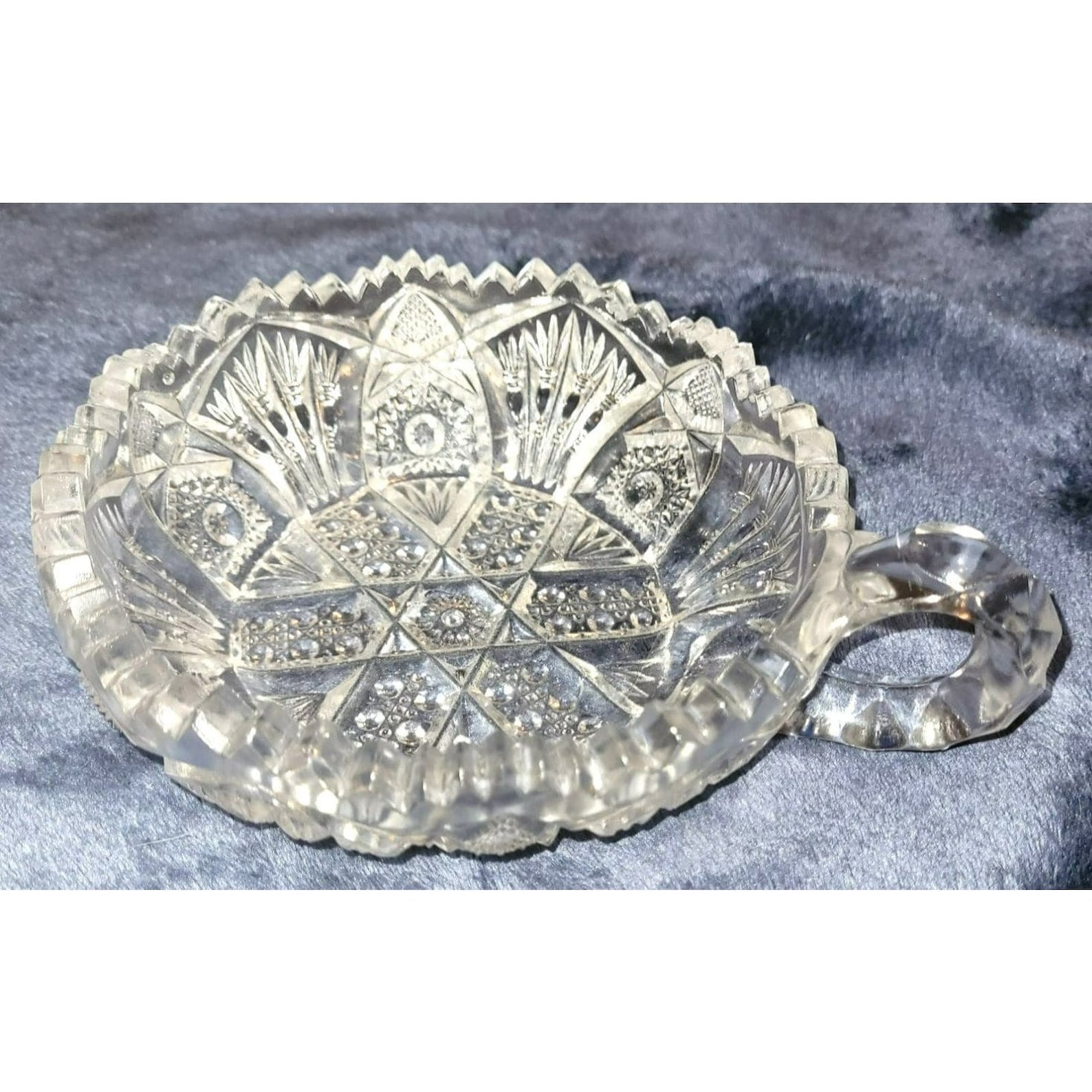 Vintage Imperial Nucut Glass Nappy Candy Dish 1930s - Etsy