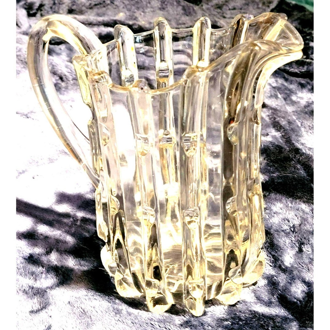 Vintage Imperial Glass, Broken Column/bamboo 40 Oz Clear Water Pitcher ...