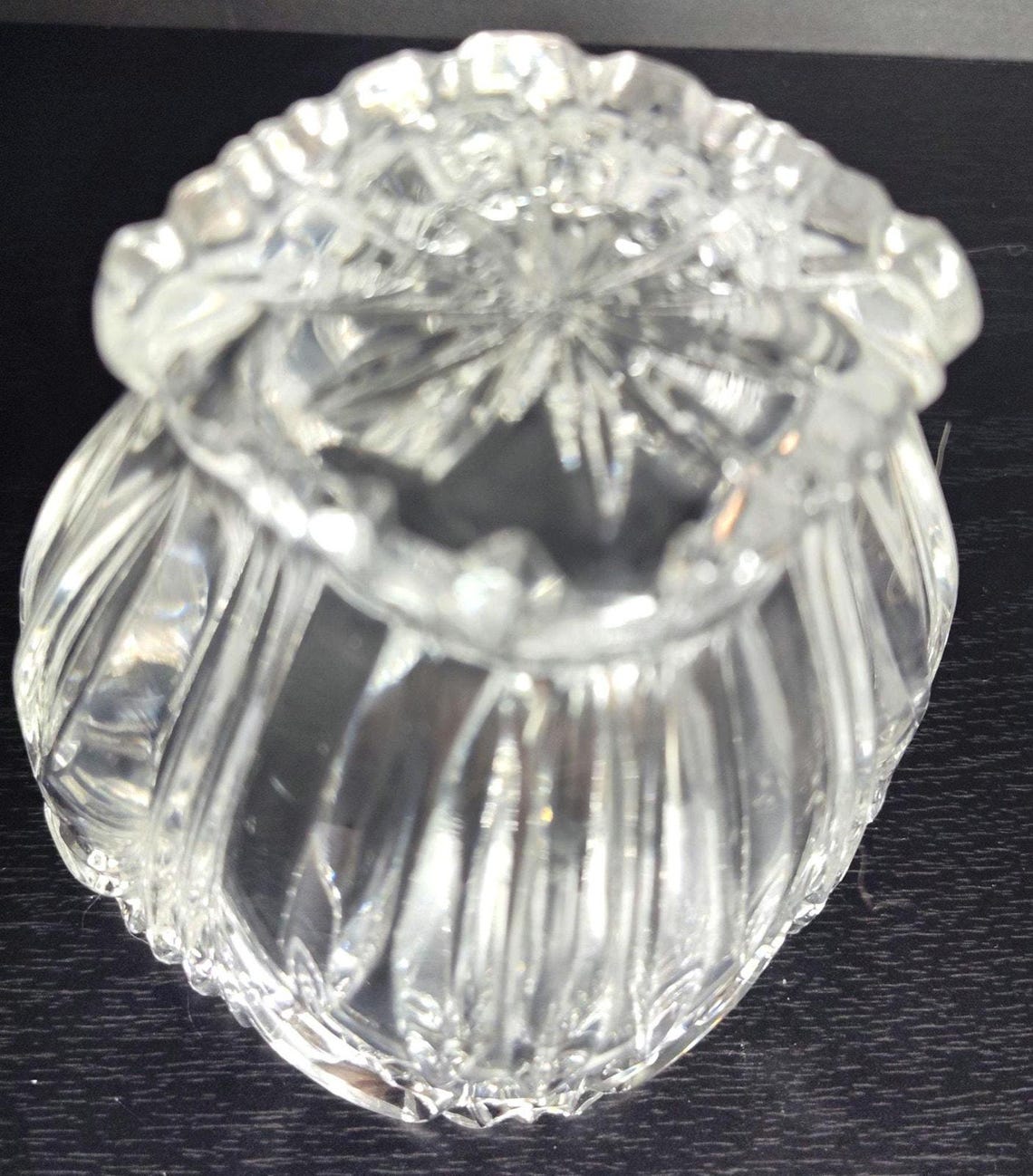 Oneida Oval Crystal Bowl/candy Dish Augustina Pattern 4 Made in Germany ...