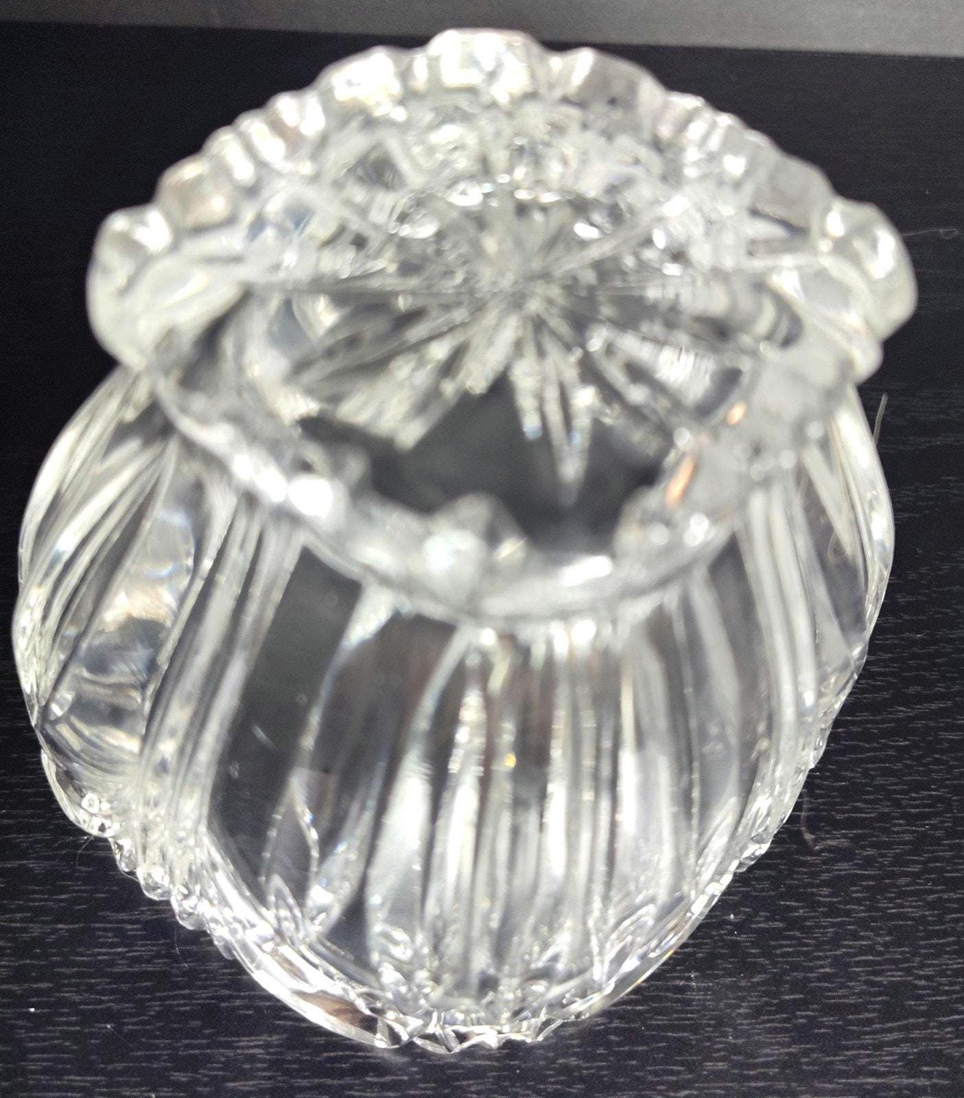 Oneida Oval Crystal Bowl/candy Dish Augustina Pattern 4 Made in Germany ...