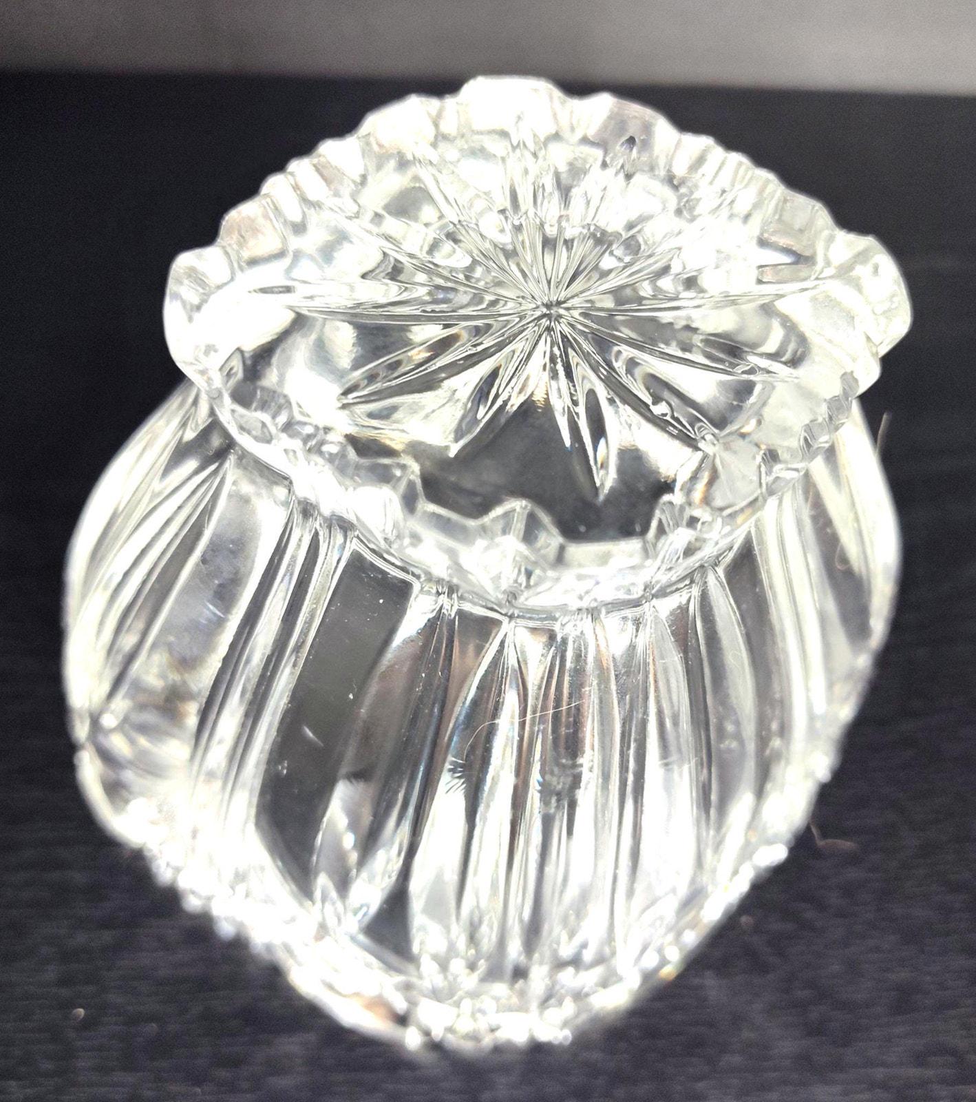 Oneida Oval Crystal Bowl/candy Dish Augustina Pattern 4 Made in Germany ...