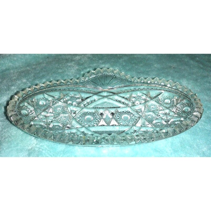 American Brilliant Tray - Etsy
