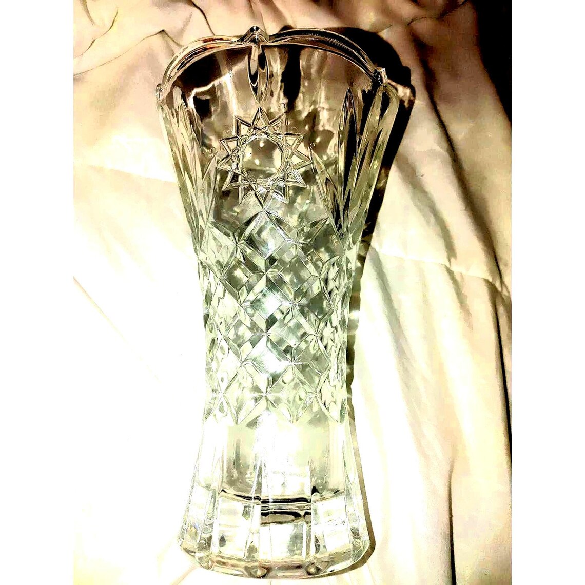 Star Pineapple Diamond Pattern Heavy Crystal Vase 9 1/2" - Etsy