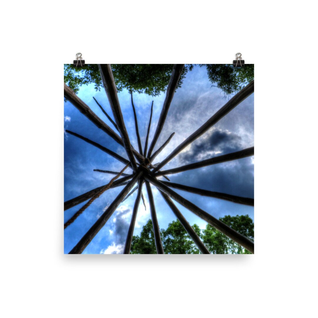 Abstract Tipi Poster - Etsy