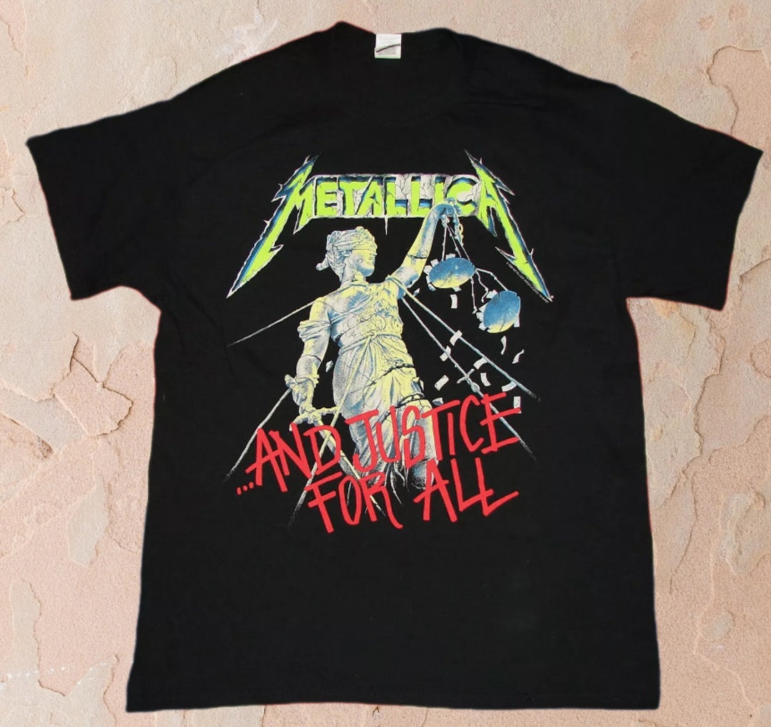 Rare Retro Vintage 1994 Metallica Heavy Metal Rock Band and Justice for ...