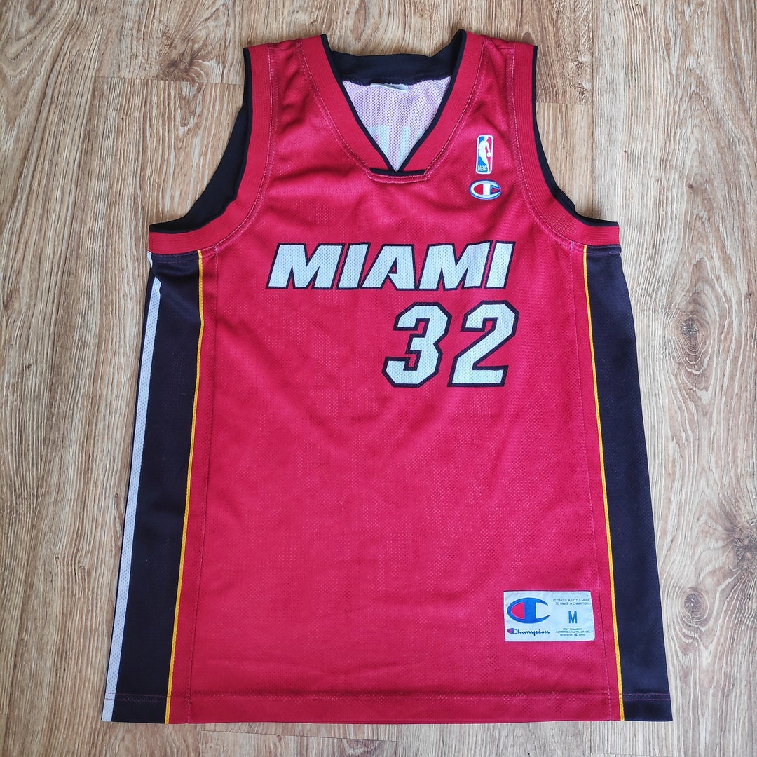 Rare Vintage 90s Shaquille O'niel Champion USA NBA Miami Heat ...