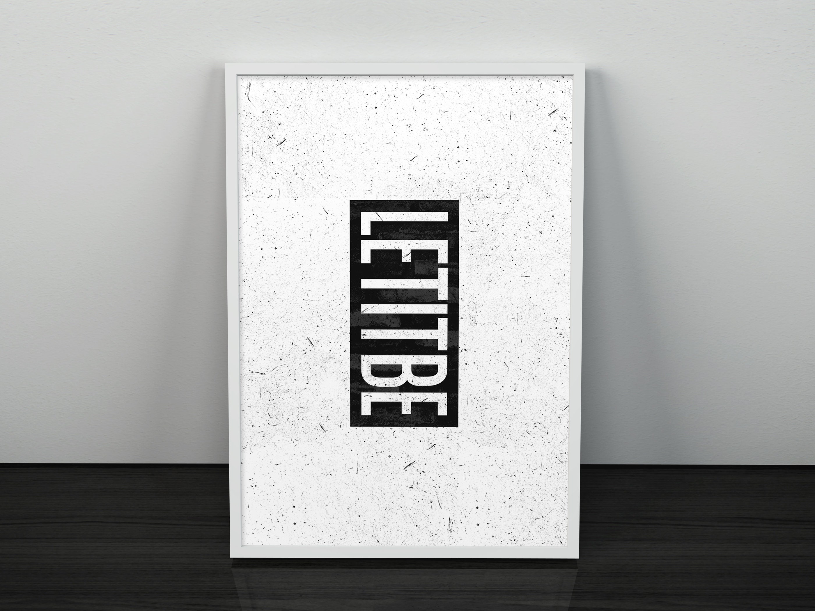 Let It Be Wall Print Poster Printable Minimalist Quote - Etsy