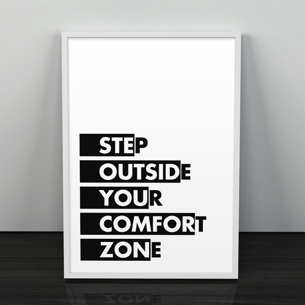 Comfort Zone Poster - Etsy