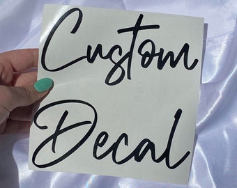 Custom Vinyl Decal - Etsy