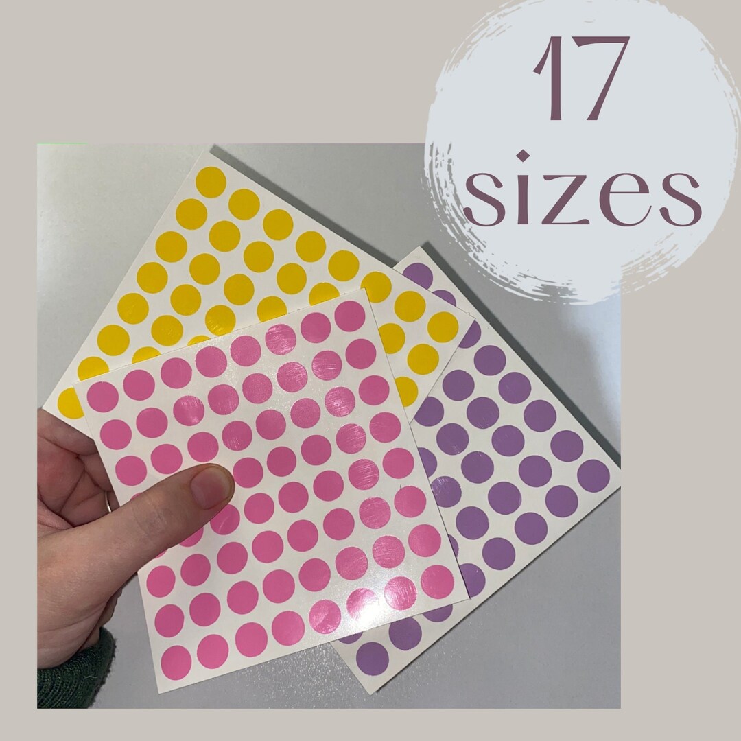 Vinyl Circle Sticker - Etsy Australia