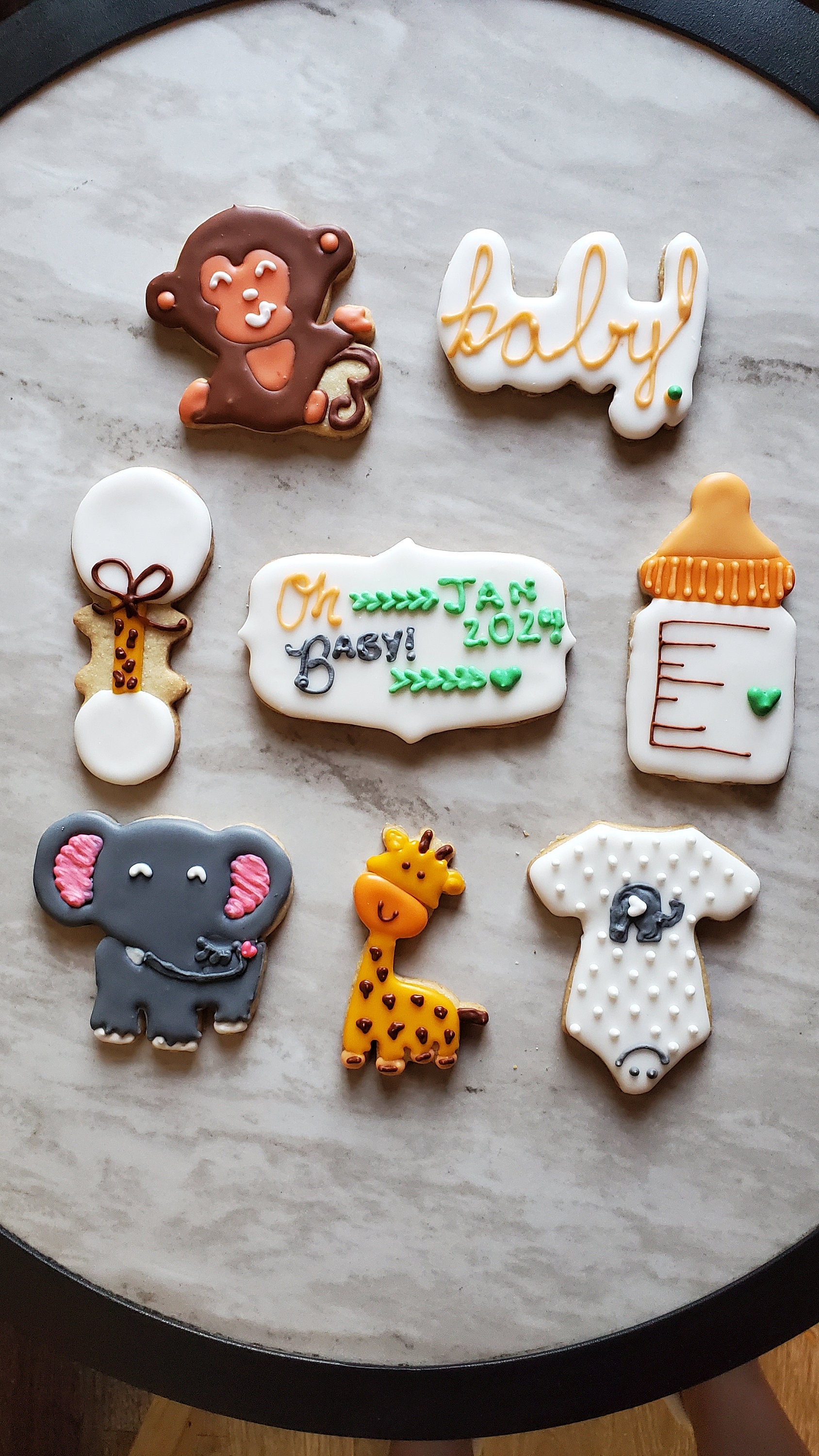 Baby Shower Jungle Cookies-6 Cookies GLUTEN FREE AVAILABLE - Etsy