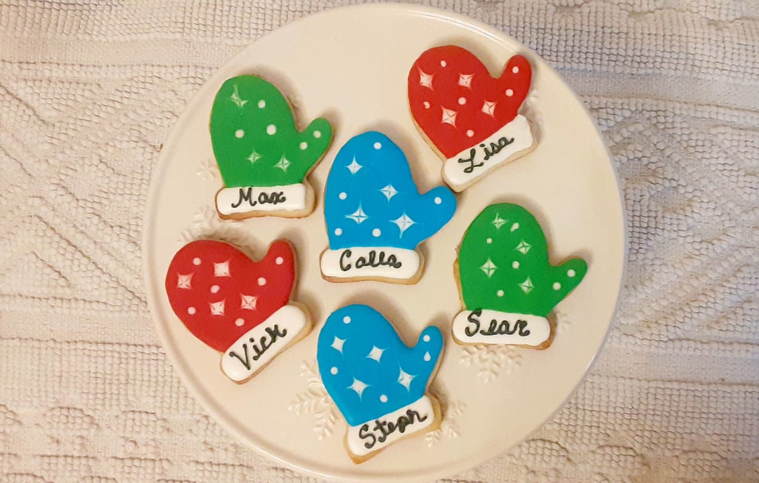 Winter Mitten Cookies-6cookies GLUTEN FREE AVAILABLE - Etsy
