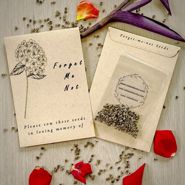Memorial Seeds Packets - Etsy