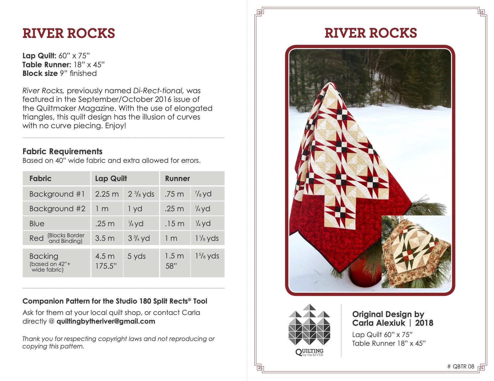 River Rocks Quilt Pattern - Etsy