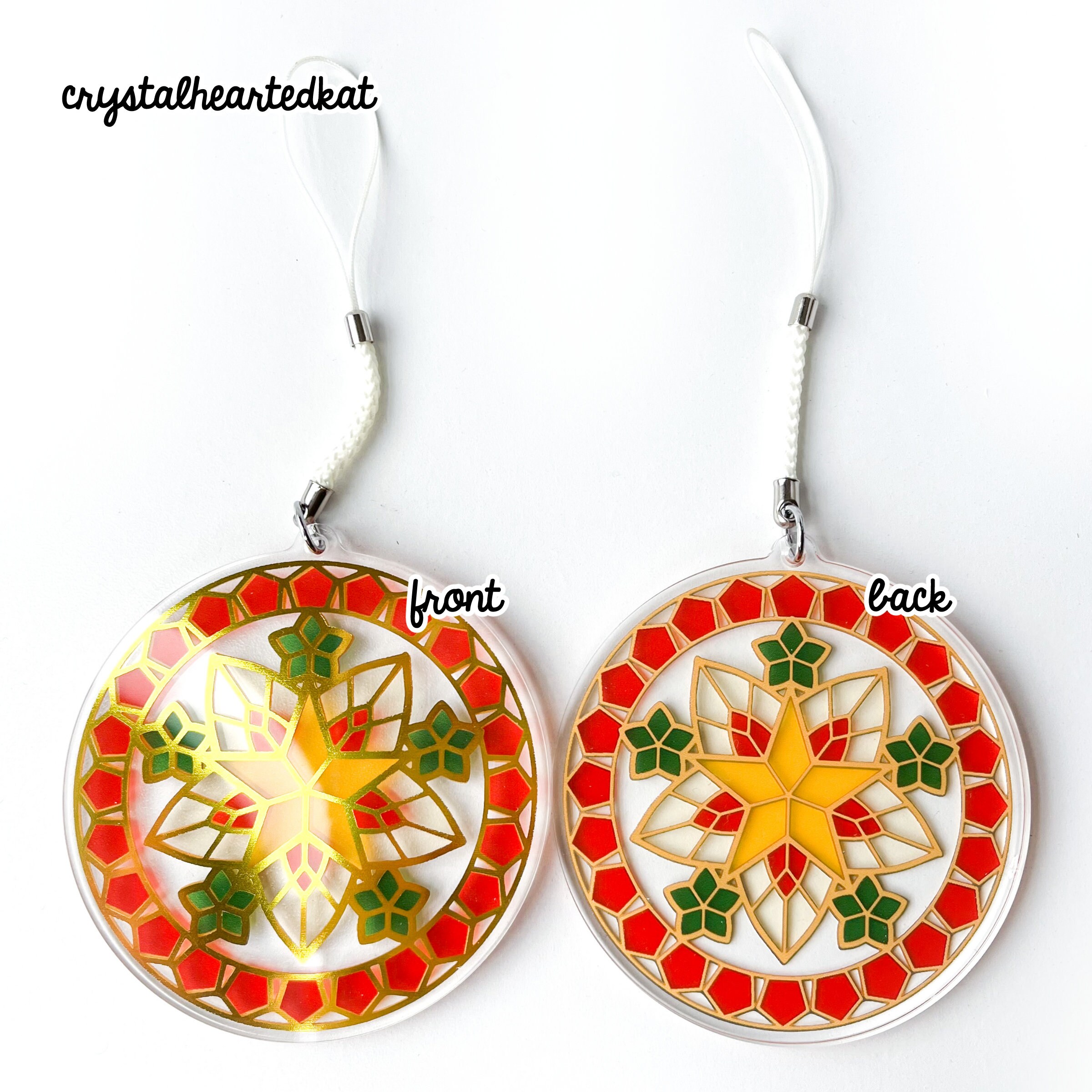 Filipino Parol Ornament Round Design in Xmas Colors Gold | Etsy