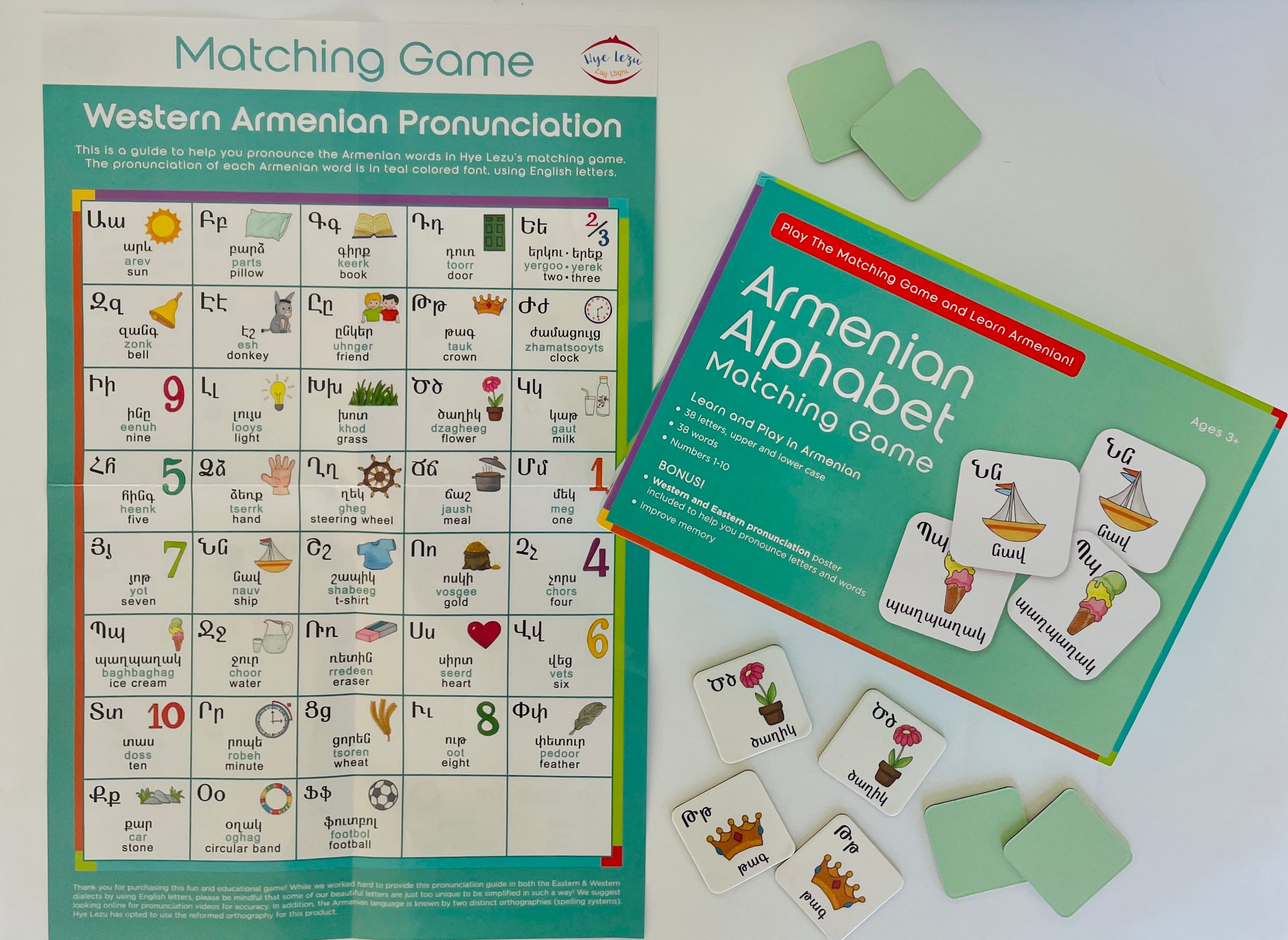 Armenian Alphabet Matching Game memory Game - Etsy