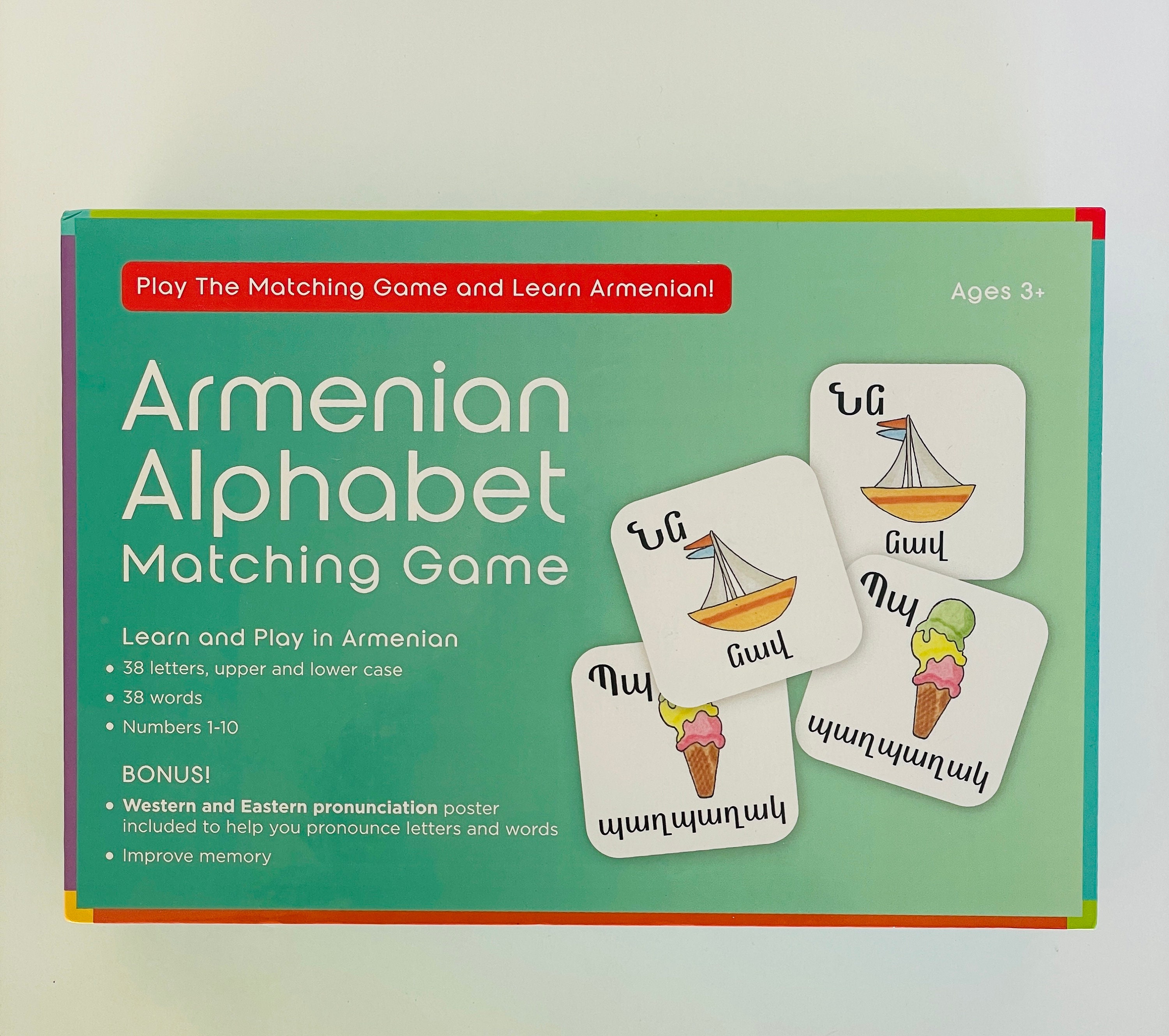 Armenian Alphabet Matching Game (memory Game) - Etsy