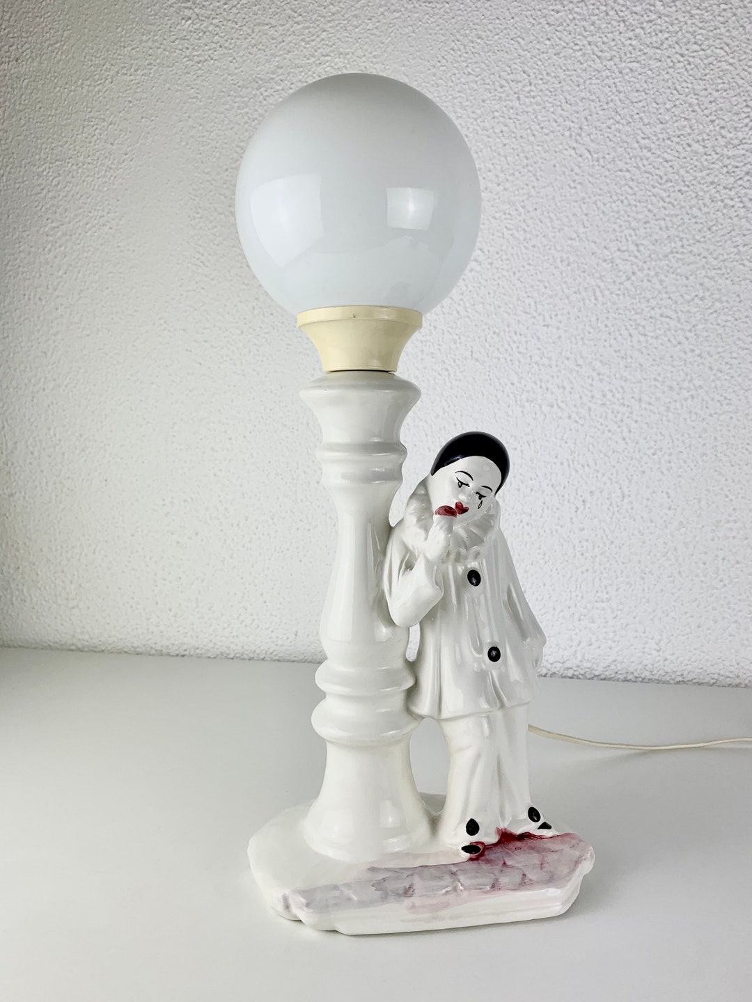 Pierrot Table Lamp, Italy, Vintage - Etsy