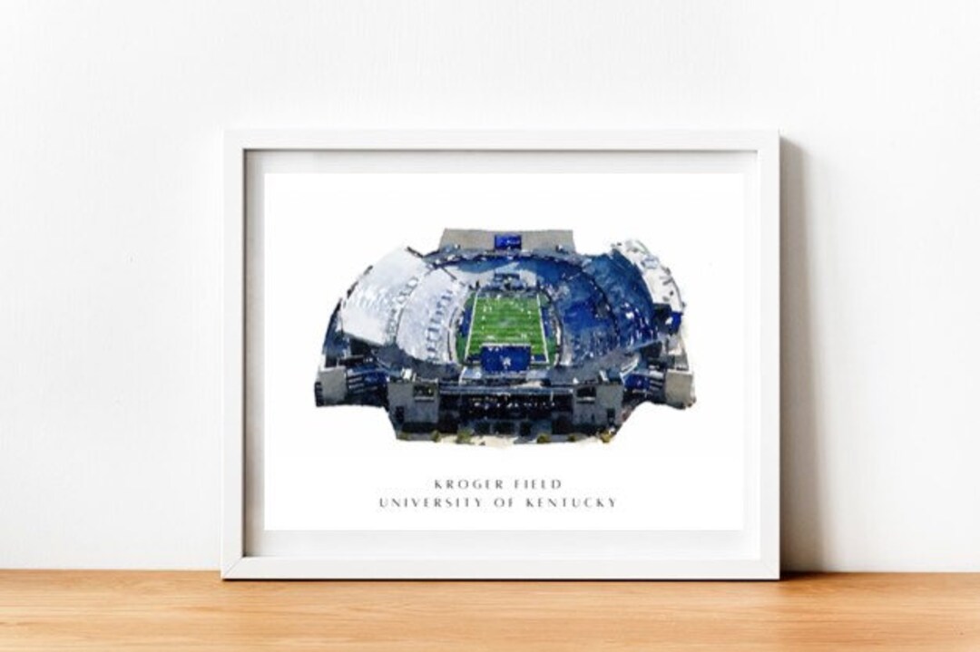 Kroger Field Stadium Watercolor - Etsy