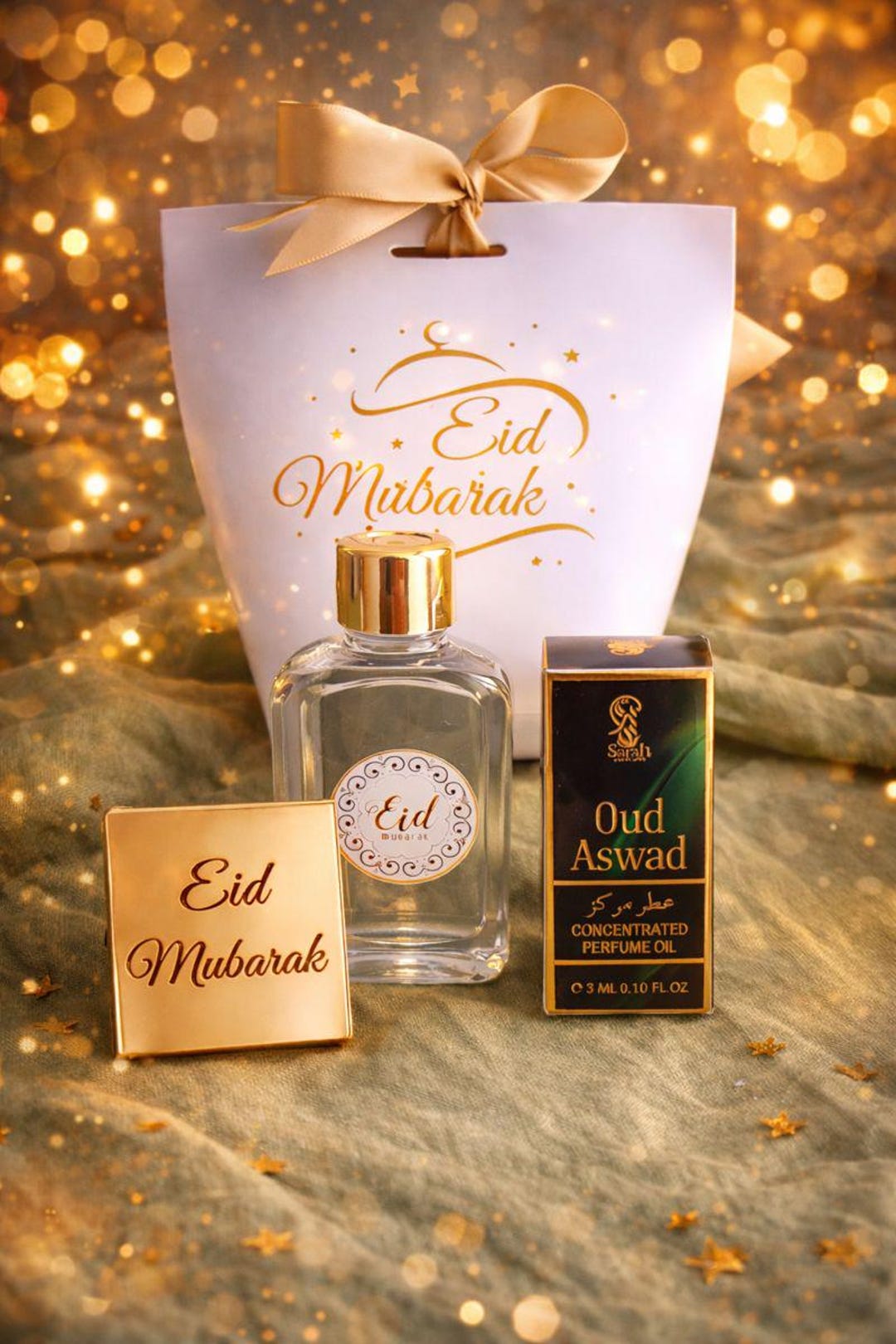 Eid Mubarak Gift Set, Gift Box, Zamzam Water, Chocolate, Tahara Musk ...