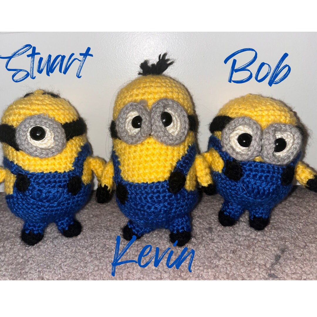 Bob, Stuart and Kevin - Minions - Etsy
