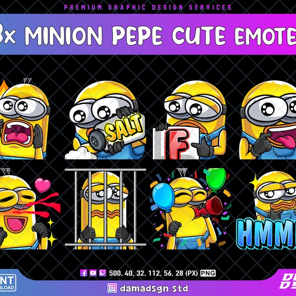 Minion Emotes - Etsy